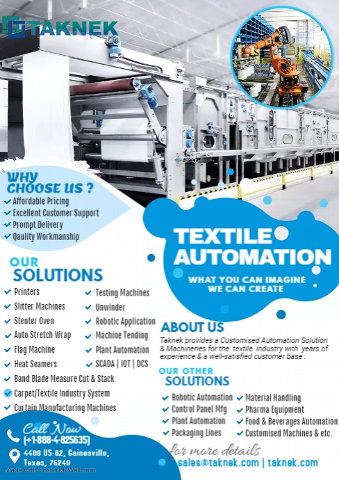Textile Automation | PosterMyWall