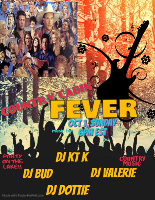 Copy of Editable Cabin Fever Party Flyer Template | PosterMyWall