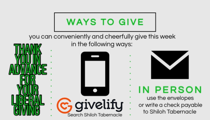 Copy of ways to give | PosterMyWall