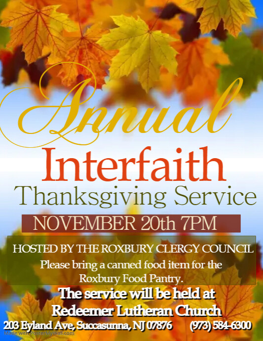 2023 Interfaith Service Flyer (1) | PosterMyWall