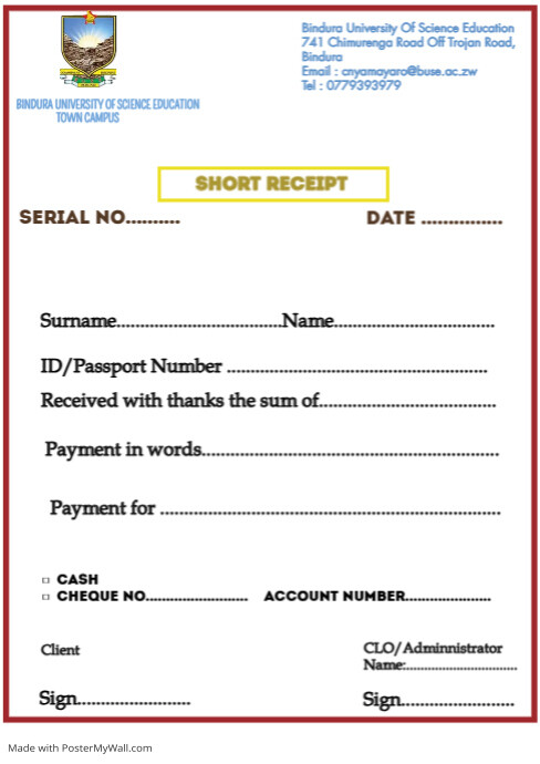 Receipt | PosterMyWall