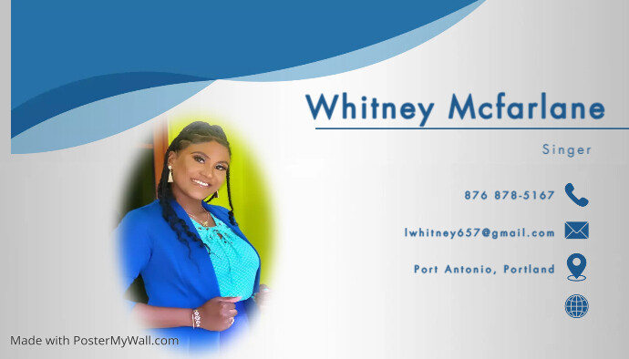 Professional Blue Real Estate Business Card | PosterMyWall