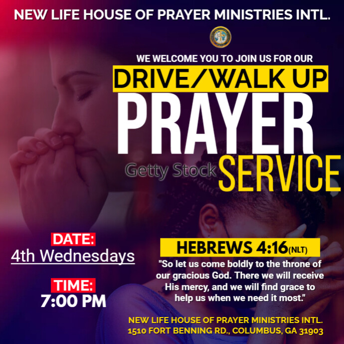 prayer service flyer template | PosterMyWall