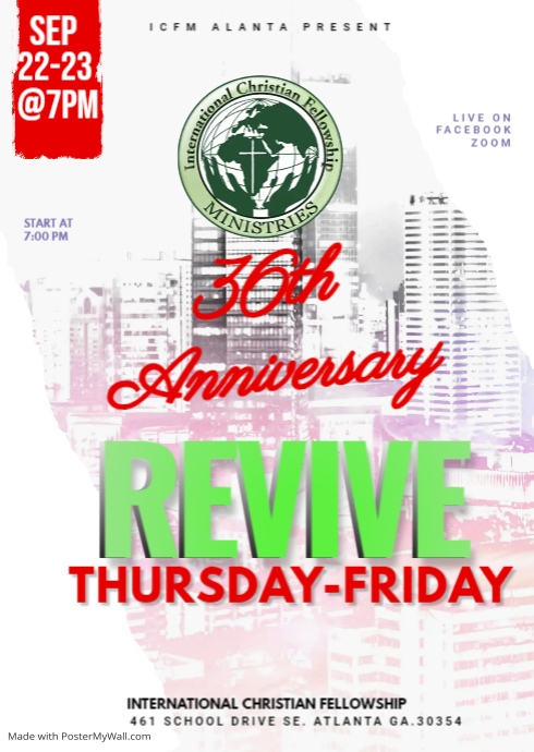 Revive conference template | PosterMyWall