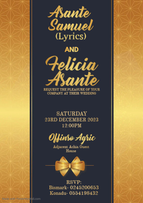 wedding invitation | PosterMyWall