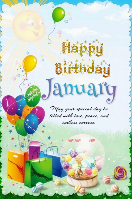 Copy of White Pastel Happy Birthday Poster (1) | PosterMyWall
