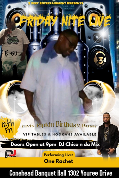 Friday 12th nite liveO | PosterMyWall