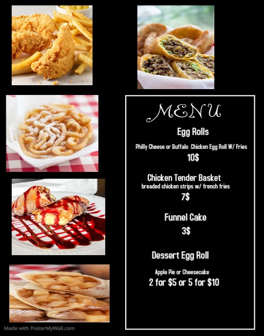 Copy of Copy of Menu | PosterMyWall