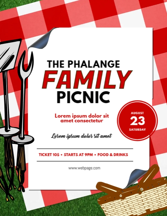 Family Picnic Flyer Template | PosterMyWall