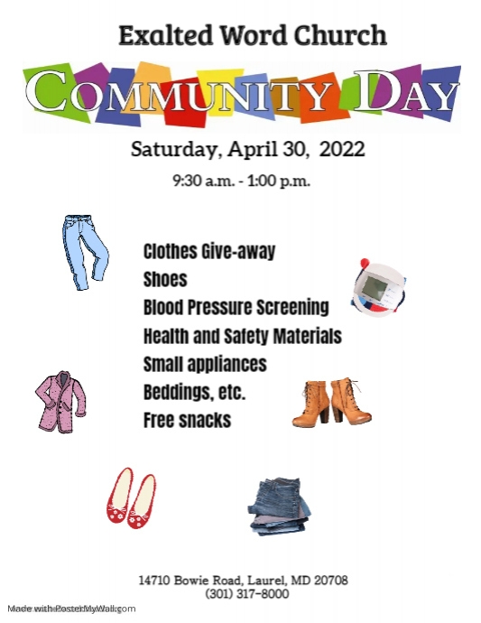 2022 COMMUNITY DAY | PosterMyWall