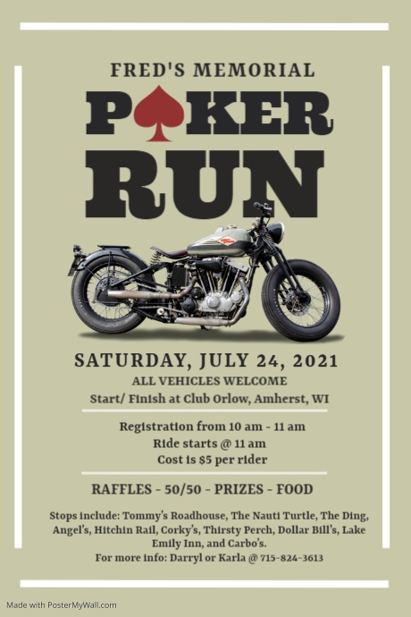 Copy of Copy of Poker Run Flyer | PosterMyWall