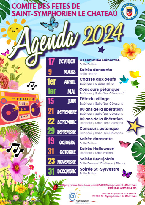 Spring Fling Week Schedule Template | PosterMyWall