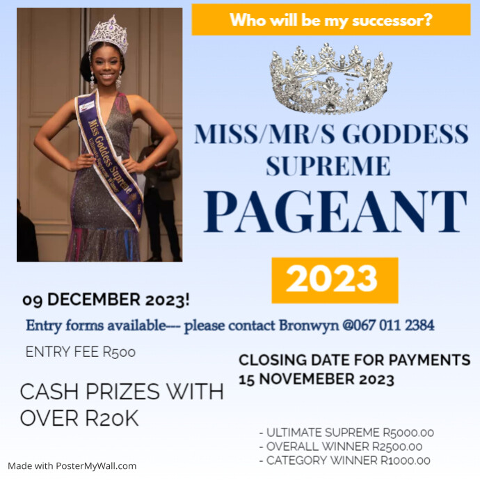 Copy of Beauty Pageant | PosterMyWall