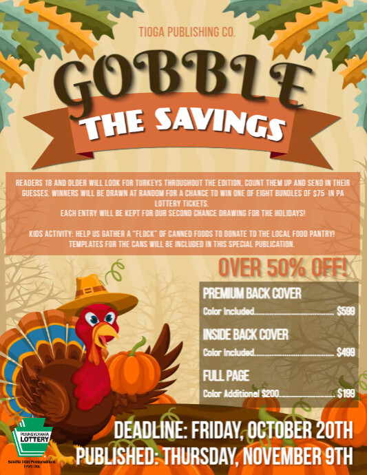 Thanksgiving Promo Deals Ads | PosterMyWall