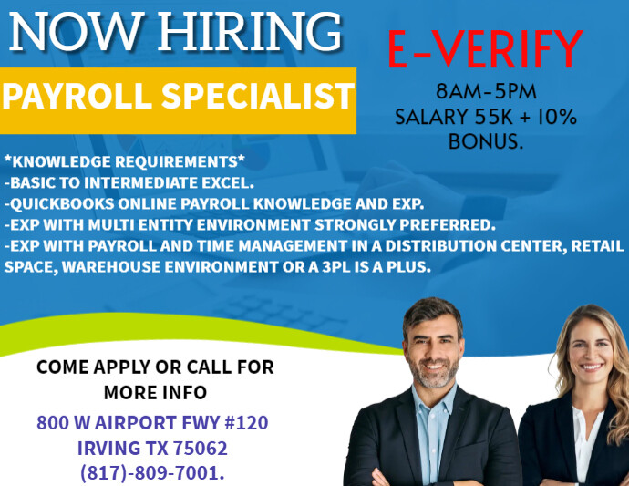 Copy of Payroll Template | PosterMyWall