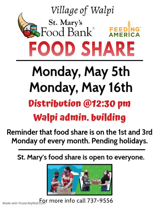 Food share dates | PosterMyWall