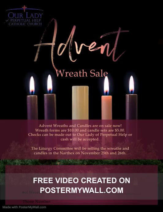 Advent Wreath Sale 23 | PosterMyWall