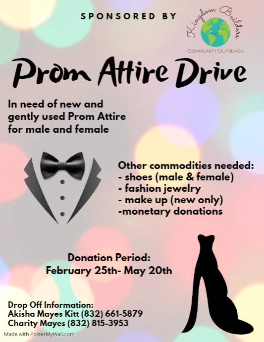 Prom Attire Drive | PosterMyWall