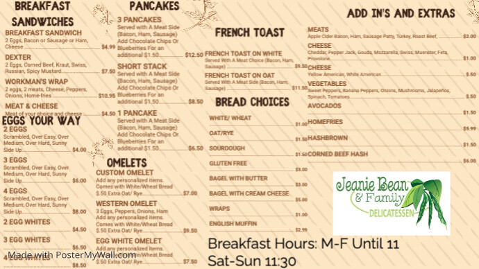 Copy of Minimalist Bistro Menu Deisgn | PosterMyWall