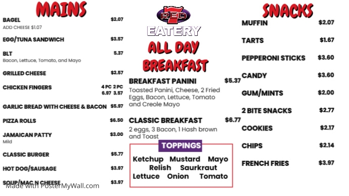 Copy of Drag Menu (2) | PosterMyWall