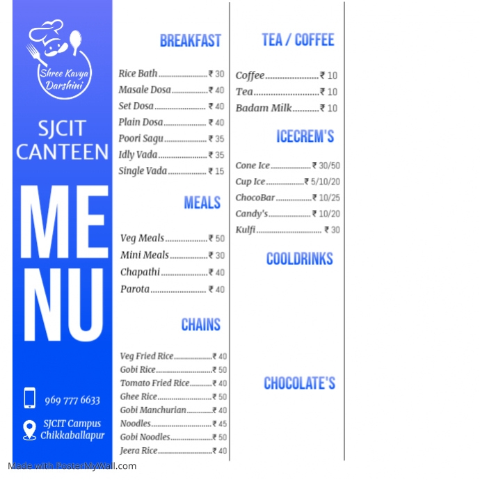 Copy of Copy of Copy of Copy of MENU | PosterMyWall
