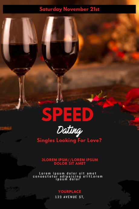 Copy of Speed Blind Dating Date Flyer Template | PosterMyWall