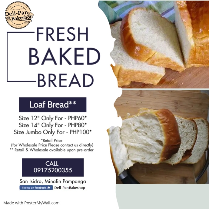 Copy of FRESH BREAD FLYER | PosterMyWall