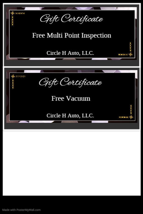 GIft Certificate | PosterMyWall