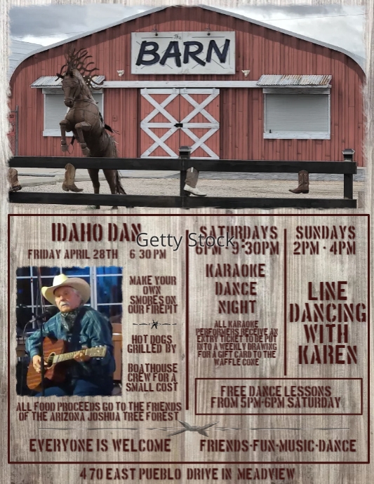 Idaho Dan Barn Ad | PosterMyWall