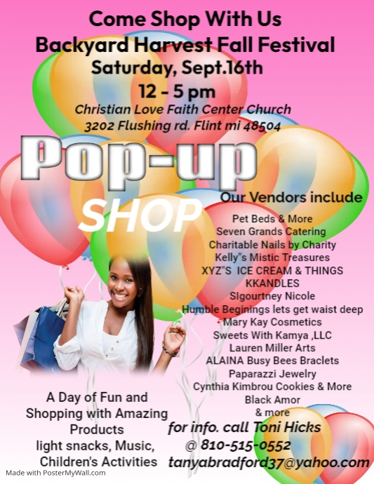 Copy of Pop Up Shop Vendor Announcements | PosterMyWall