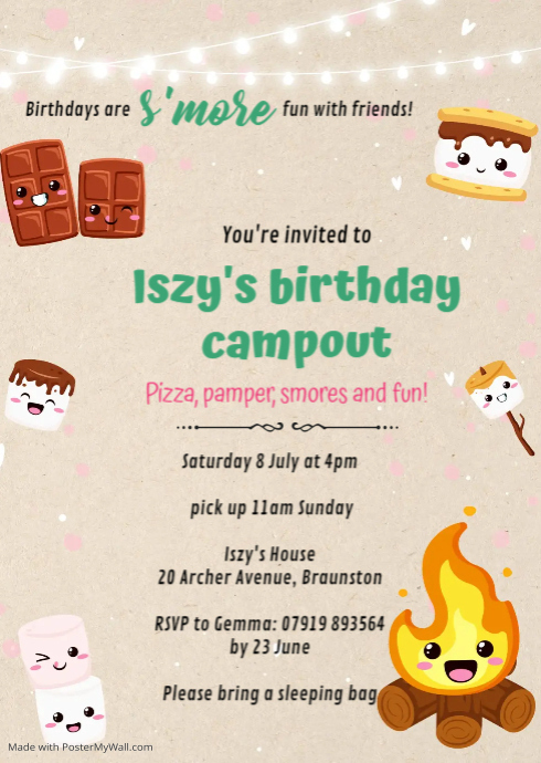 Iszy bday | PosterMyWall