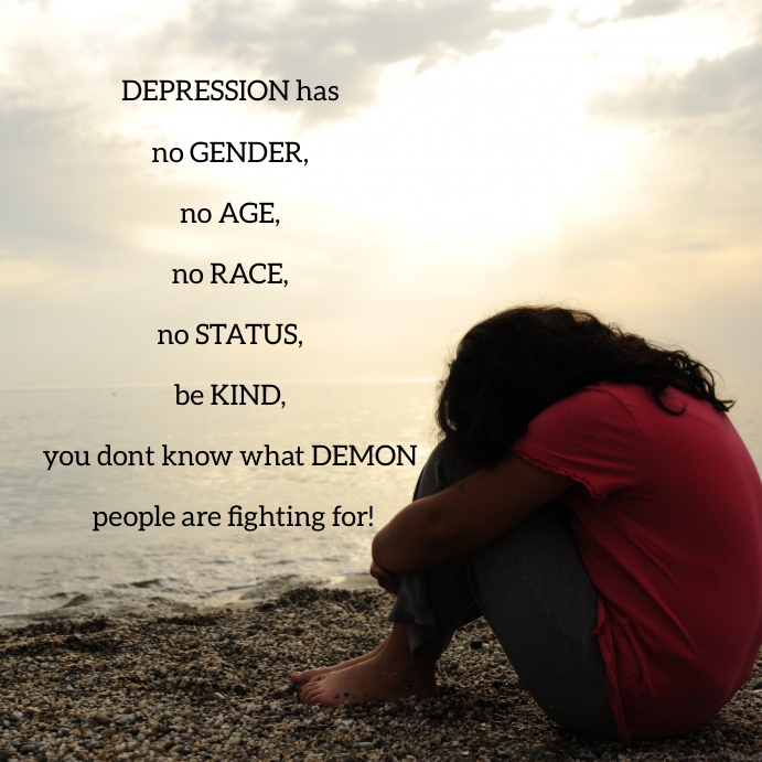 56 Depression Template | PosterMyWall