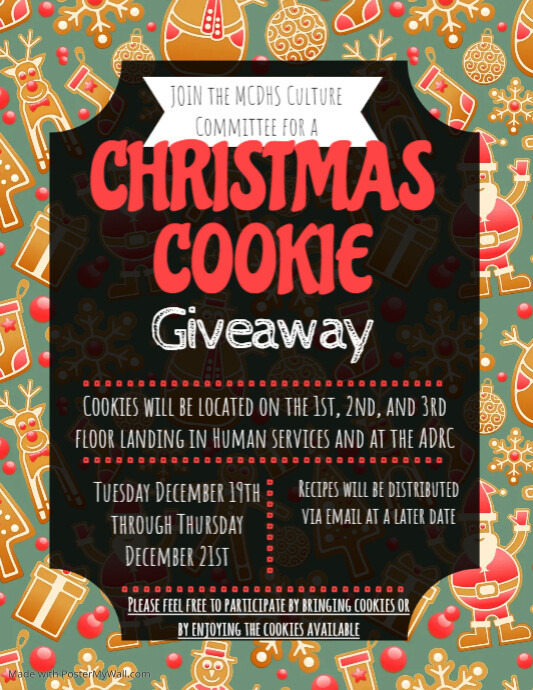 Christmas Cookie Exchange Party Flyer | PosterMyWall