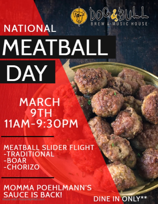 MEATBALL DAY | PosterMyWall
