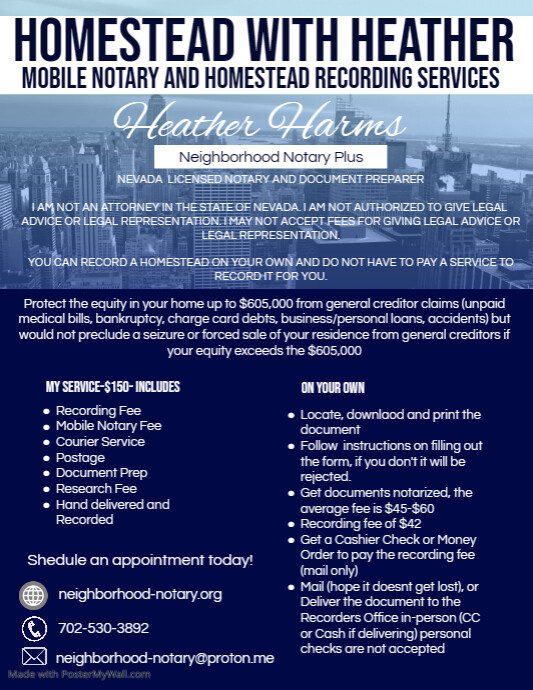 Copy of Homestead Service Flyer | PosterMyWall