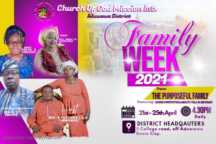 cgmi family week 2021 | PosterMyWall