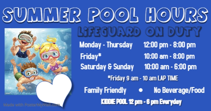 Copy of Pool Hours (1) | PosterMyWall