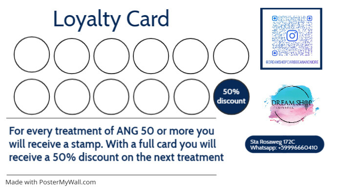 multipurpose loyalty card template qr code | PosterMyWall