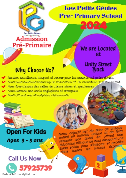 Copy of preschool enrollment advertisement | PosterMyWall