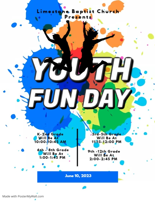Youth Fun Day Flyer Design Template | PosterMyWall