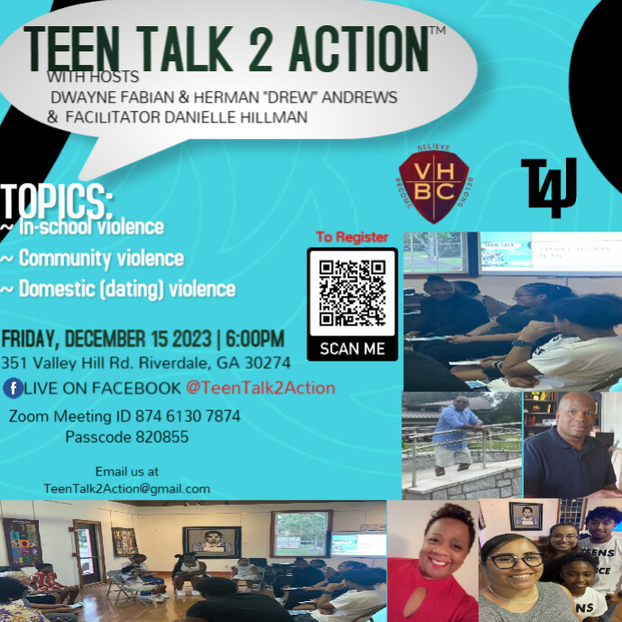 TEEN TALK FLYER Nov 2023 | PosterMyWall