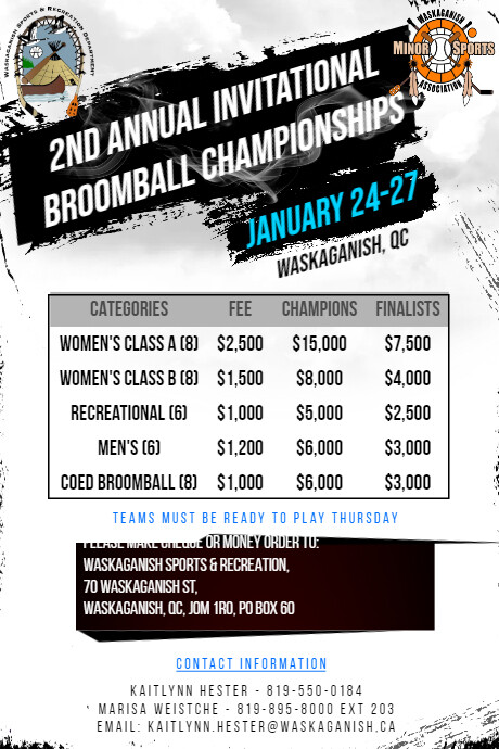 Copy of 2nd Annual Broomball Championships | PosterMyWall