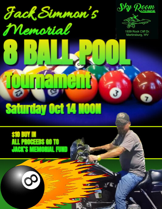 Copy of Jack's Pool Tourney | PosterMyWall