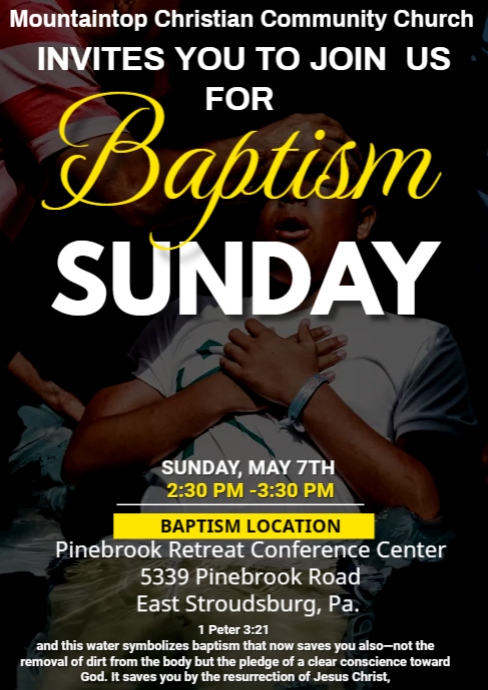 Baptism service flyer | PosterMyWall