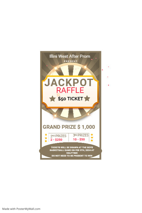 Raffle Ticket Contest Flyer | PosterMyWall
