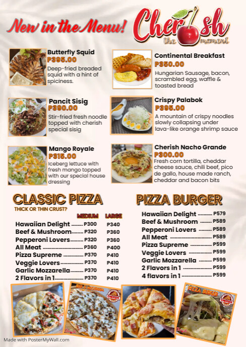 food cart, cafeteria and restaurant menu | PosterMyWall