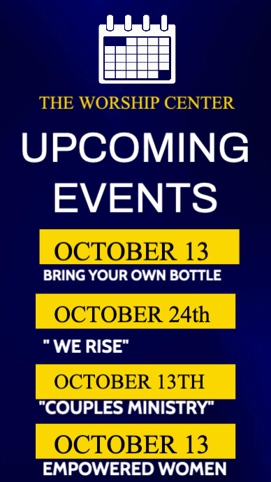 calendar of events flyer | PosterMyWall