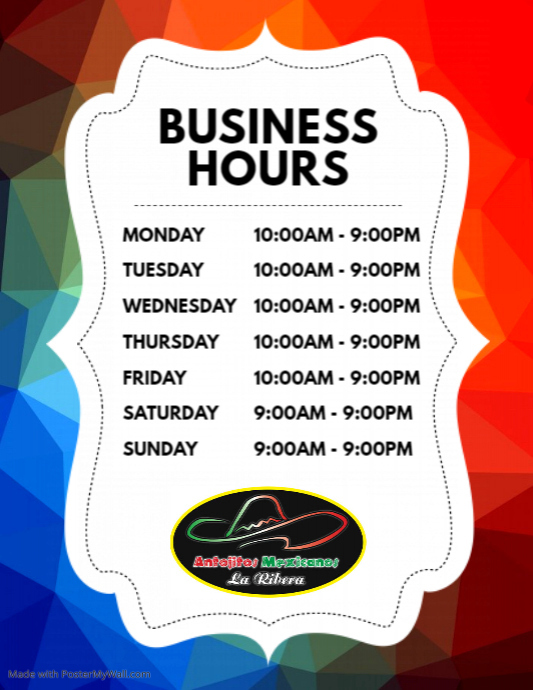 Copy of Business Hours Flyer | PosterMyWall