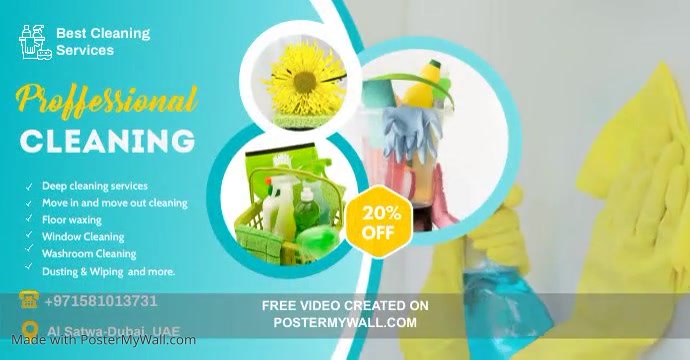 Copy of spring cleaning services template | PosterMyWall
