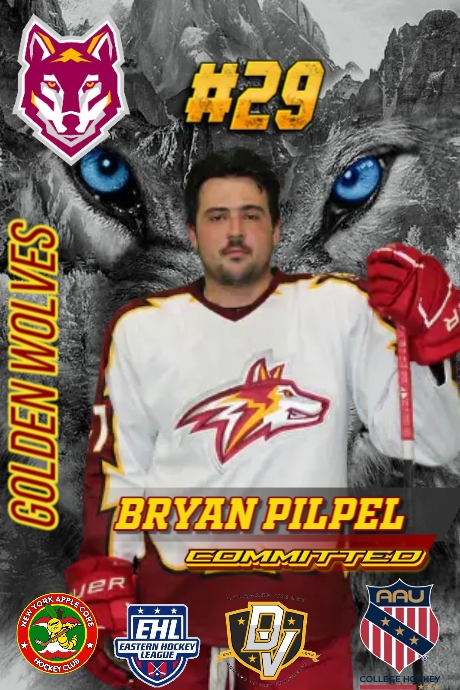 Copy of Hockey Player Profile | PosterMyWall